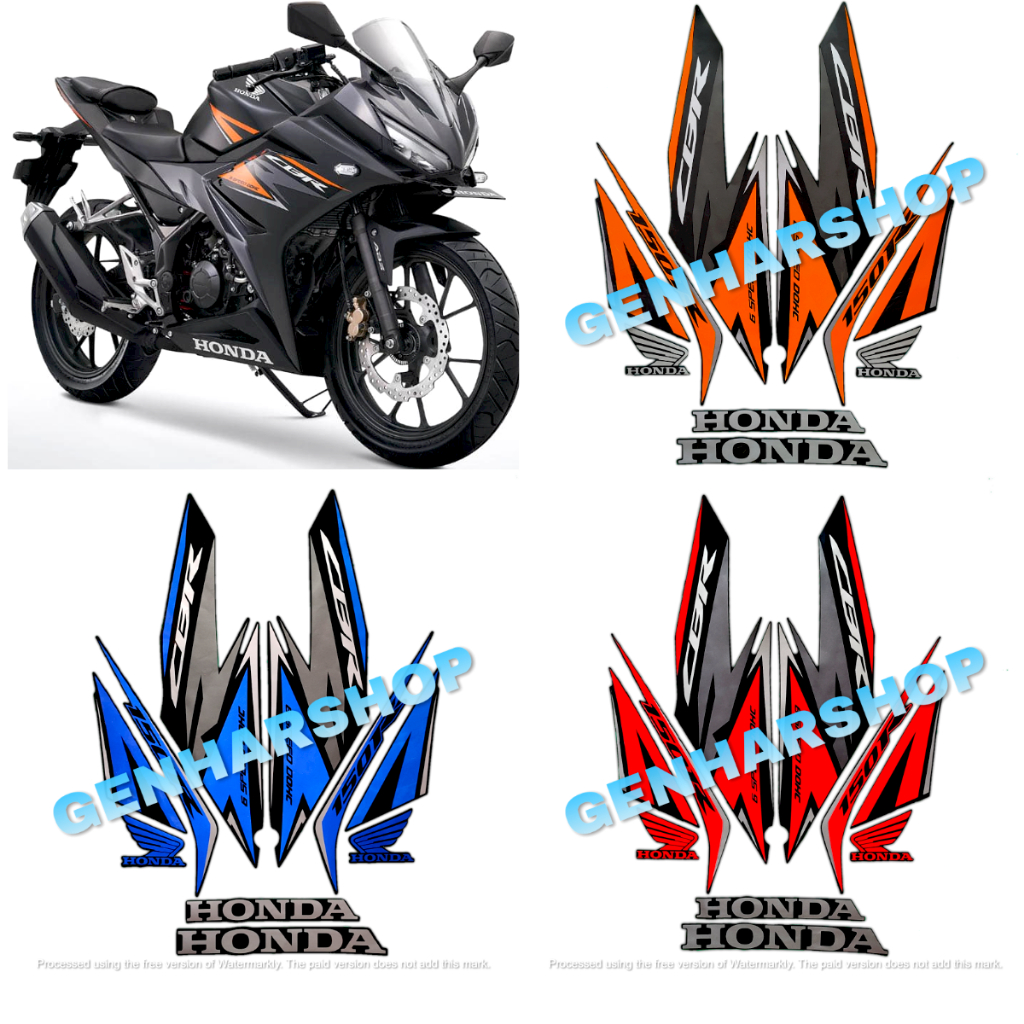 Honda CBR 150R 2019 Motorcycle BODY STRIPING Stickers CBR 150R 2019 ...