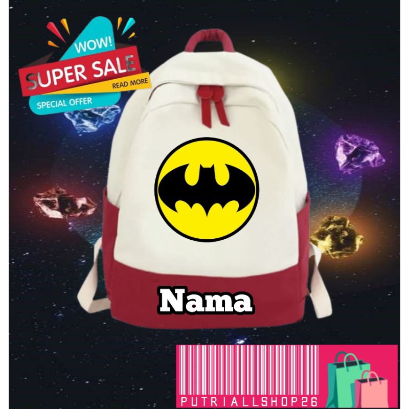 Batman LOGO Boys Backpack (FREE Name) | Shopee Philippines