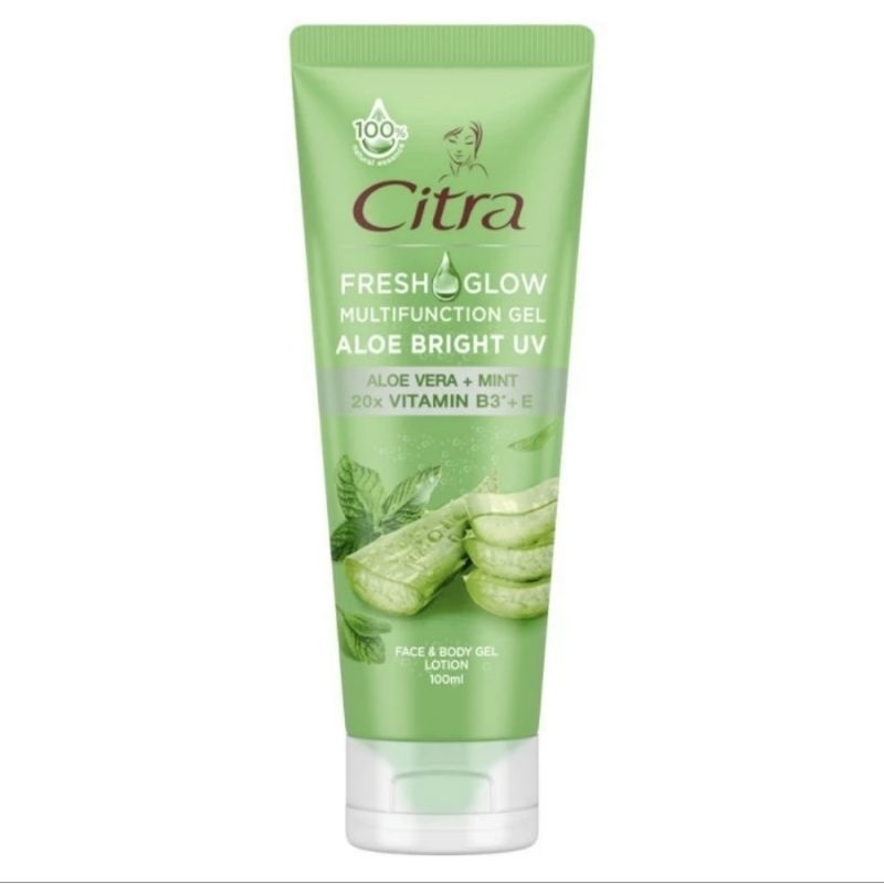 Citra Fresh Glow Multifunction Gel Aloe Bright UV 100ml | Shopee ...
