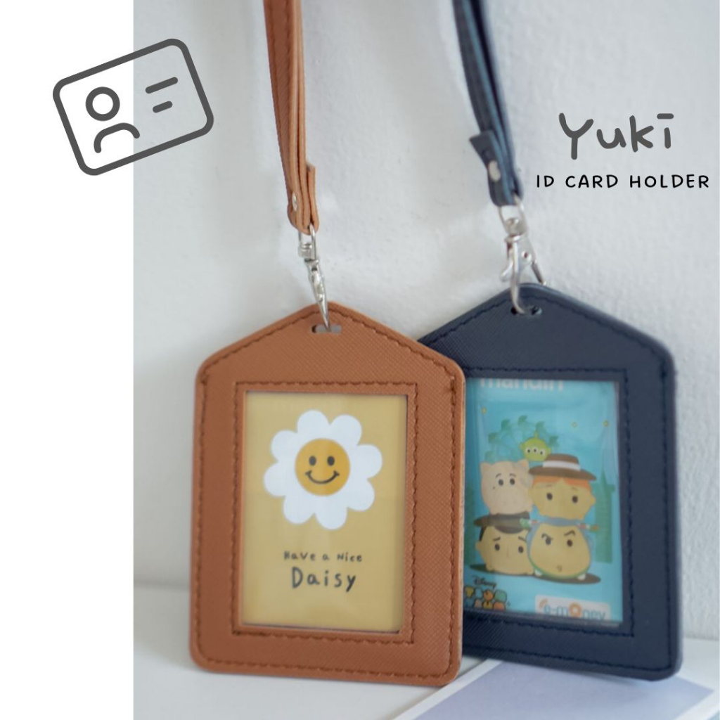 Yuki TRANSPARENT ID CARD - EMPLOYEE ID CARD WALLET - SYNTHETIC LEATHER ...