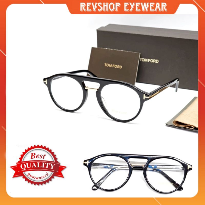 Tom Ford Rounded Retro Style Men's Women's Eyeglass Frames | Shopee ...