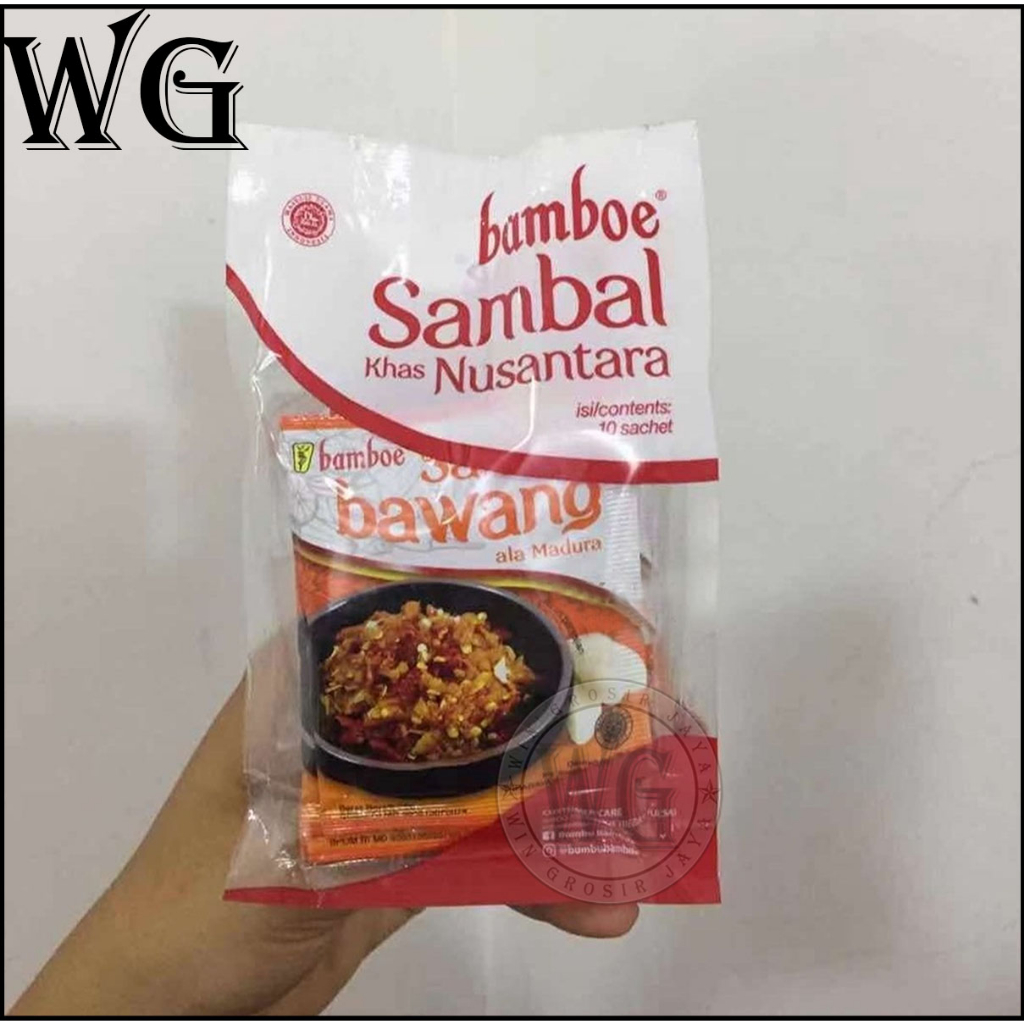 Sambal Bamboe Sambal Onion Ala Madura - Contents Of 10 Sachets Halal ...