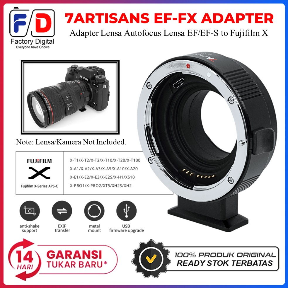 7artisans EF-FX Autofocus Lens Adapter Canon EF/EF-S To FX Fujifilm | Shopee Philippines