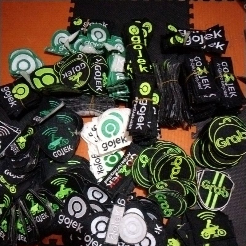 Gojek and Grab embroidery (1 pcs). | Shopee Philippines