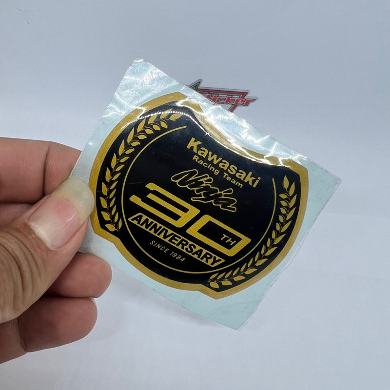 30 year Anniversary stickers Embossed Kawasaki ninja stickers | Shopee ...