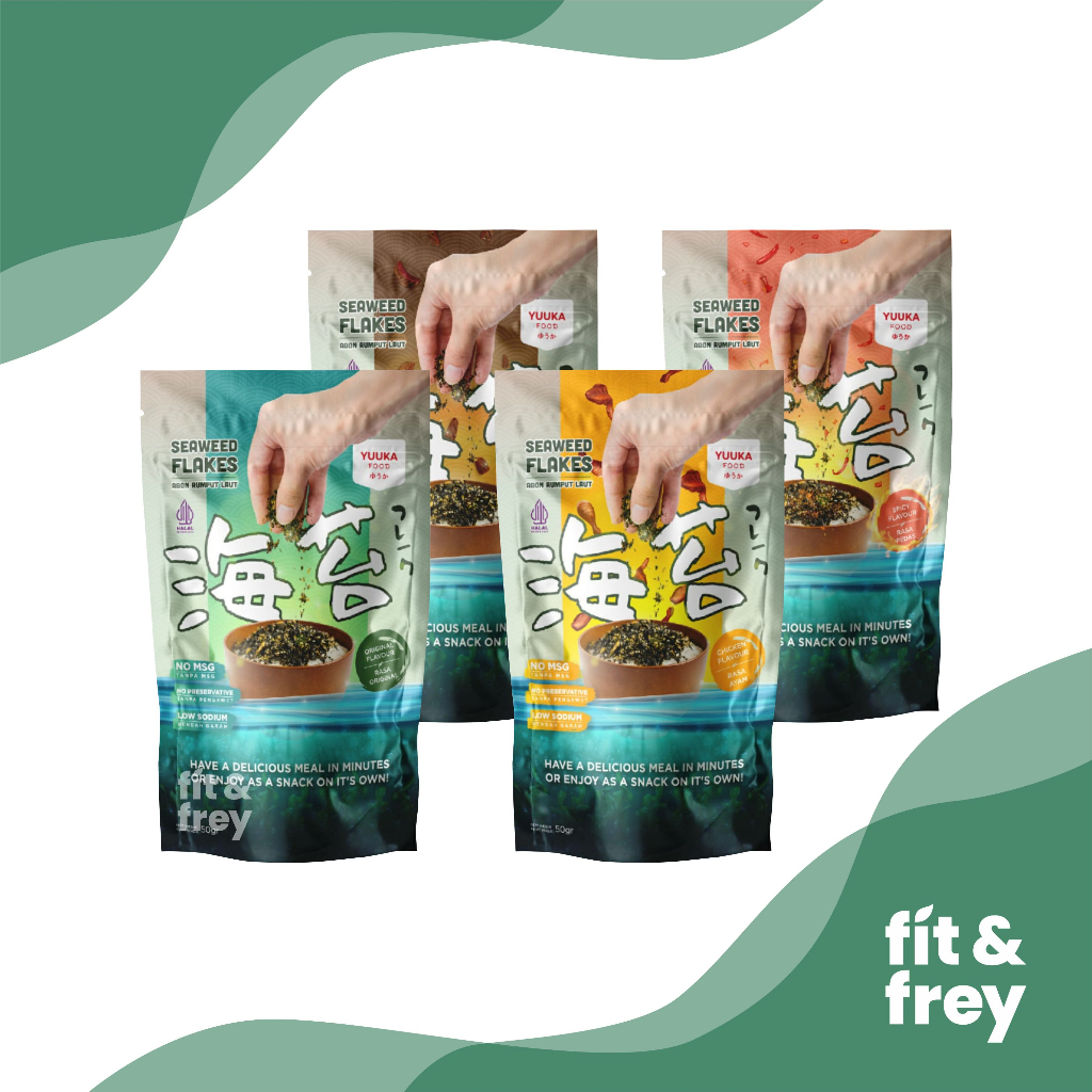 Yuuka FOOD Seaweed Flakes 50g - Seaweed Shredded - Nori - No Msg ...