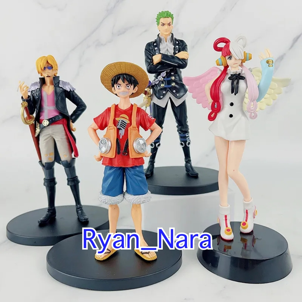 Action Mini Figure Anime One Piece Luffy Zoro Sanji Uta Ryan Nara ...