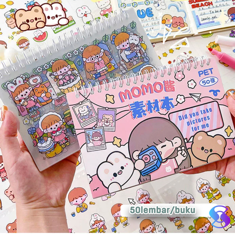 (50 Sheets) 50 Sheets) PVC AESTHETIC Book STICKER/AESTHETIC MEMO PEEL ...