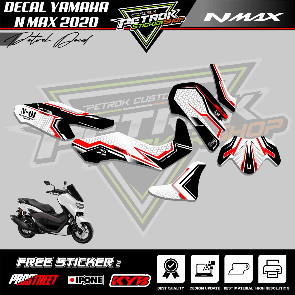 YAMAHA N MAX 2020 MOTORCYCLE DECAL FULL BODY GUNDAM STYLE | Shopee ...