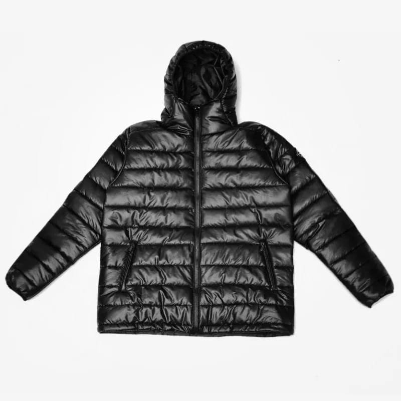 HITAM Men's Bubble Jacket/Metallic Black Puffer Jacket/Ultraligh Jacket ...