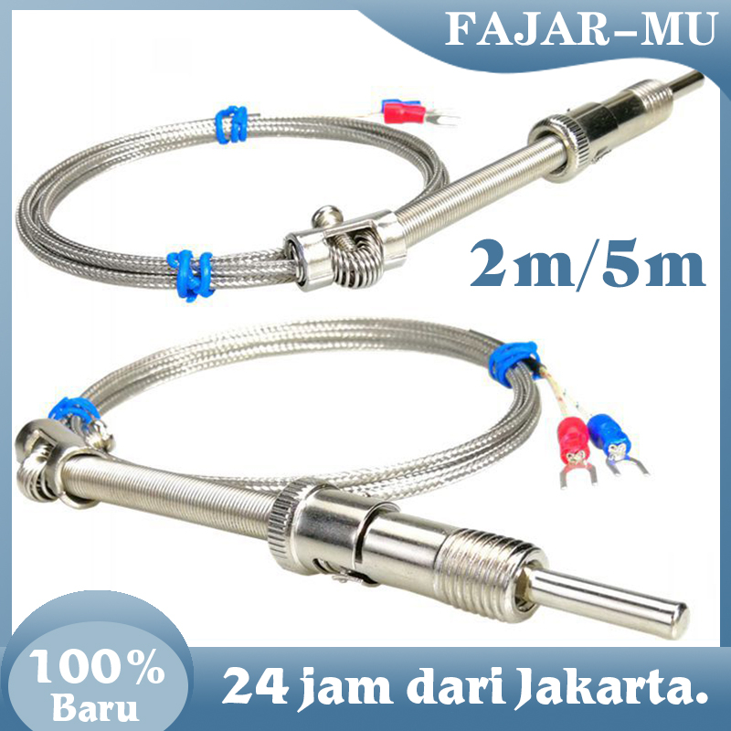 2/5m Thermocouple Thermocouple Sensor Type K M6 Thread Stainless ...