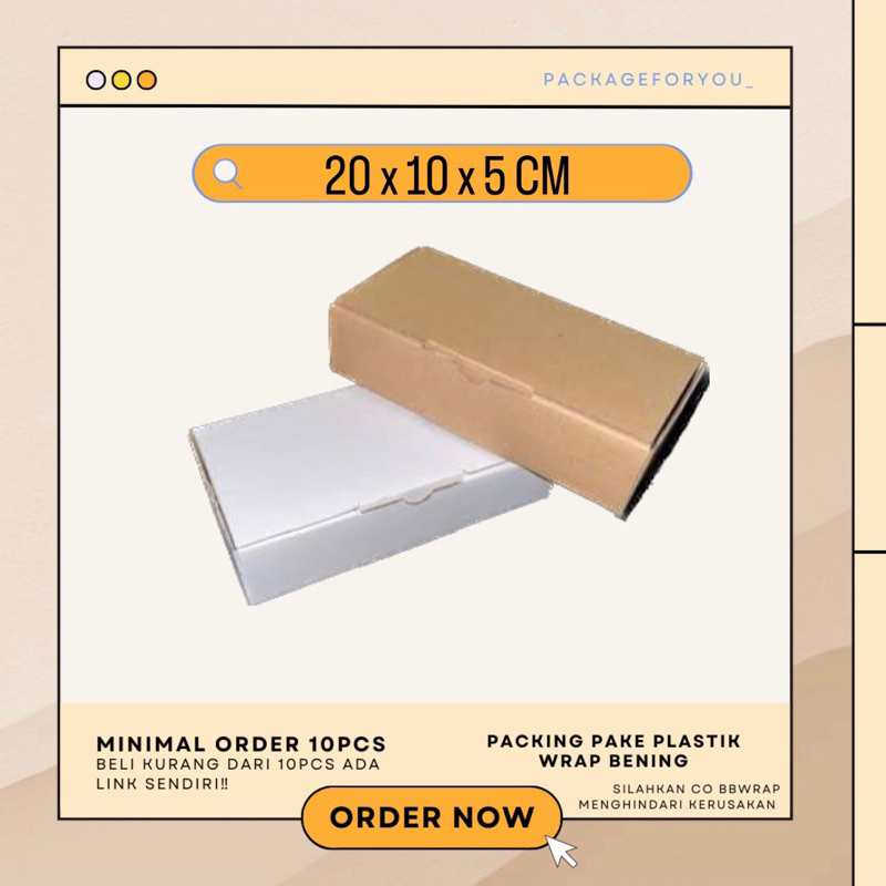 Box/mini Box/Dus Die Cut 20x10x5 cm Pizza Packaging Plain | Shopee ...