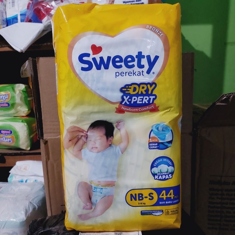 Sweety NBS Newborn Adhesive Diapers 44. Pack | Shopee Philippines