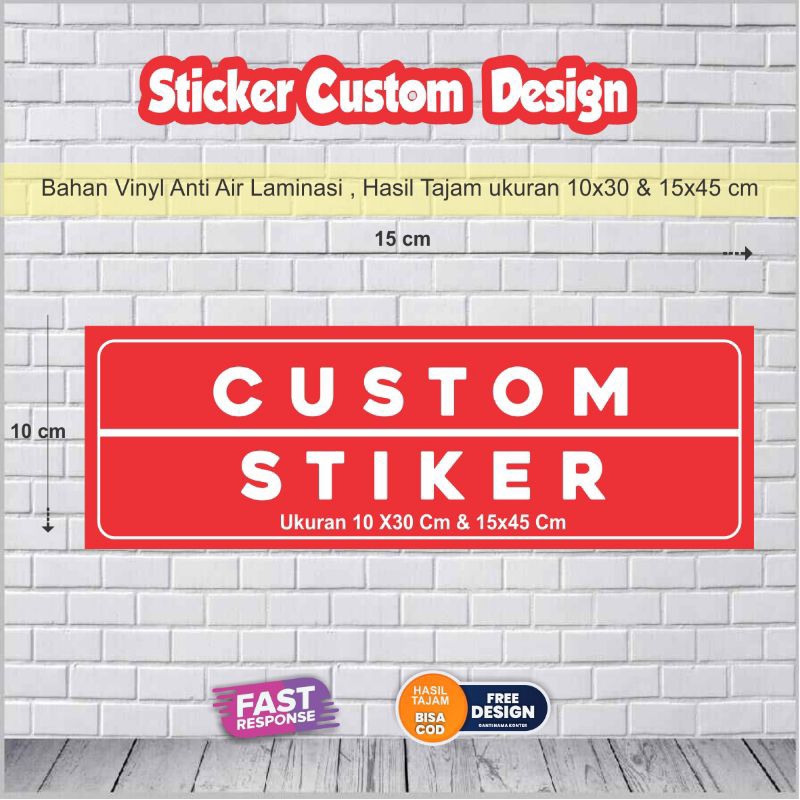 Custom sticker measuring 1x1 mtr vinyl | Shopee Philippines