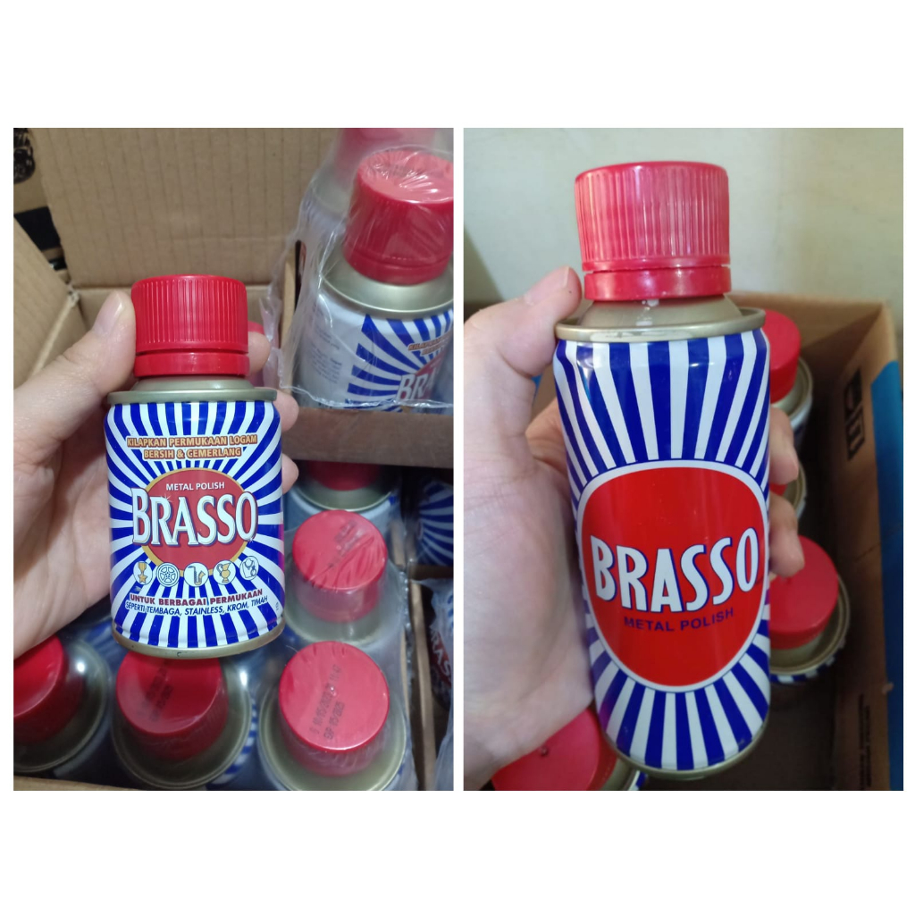 Brasso Metal Polish Liquid Braso Rust Cleaning Liquid Multi-Purpose ...