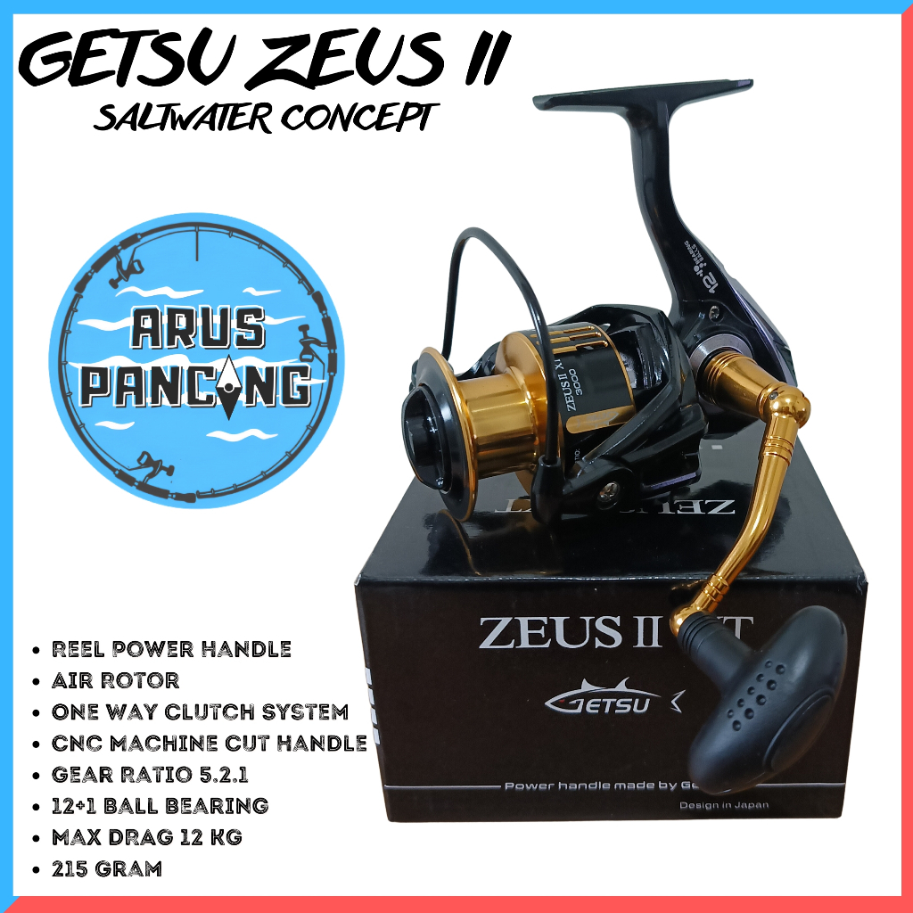 Getsu ZEUS II XT SW CONCEPT One Package REEL And Rod DAIDO FIBERSOLID ...