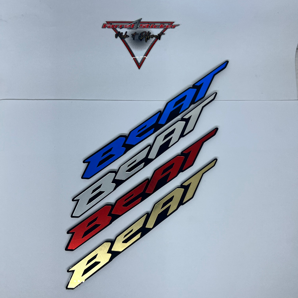 Acrylic EMBLEM BEAT STICKER ACLIRIC BEAT PAIR | Shopee Philippines