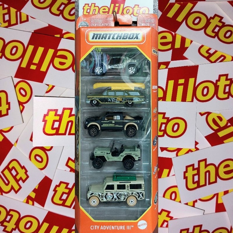 MATCHBOX CITY ADVENTURE III 5 PACK WAGON F-150 WILLY LAND ROVER GEN ...