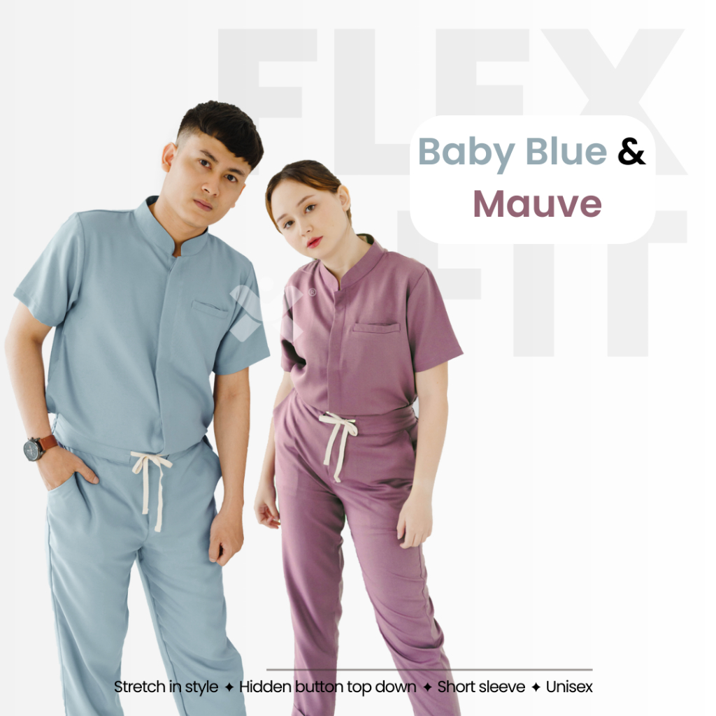 Lvin] Flex Fit - Baju SCRUB MEDICAL SCRUB SUIT DOCTOR'S SCRUB FOR MAN ...