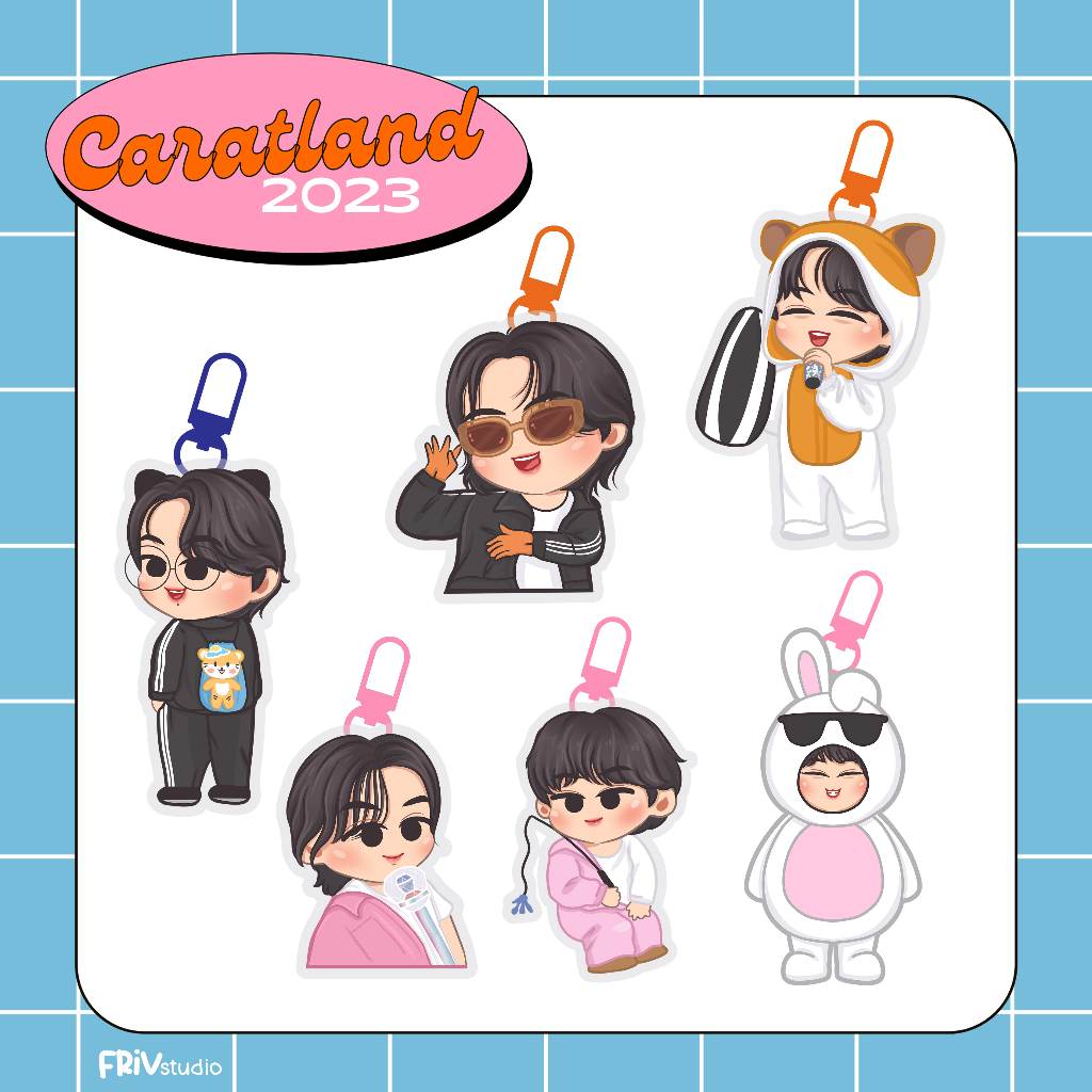 Acrylic CHIBI KEYCHAIN CARATLAND 2023 JEONGHAN HOSHI WONWOO | Shopee ...
