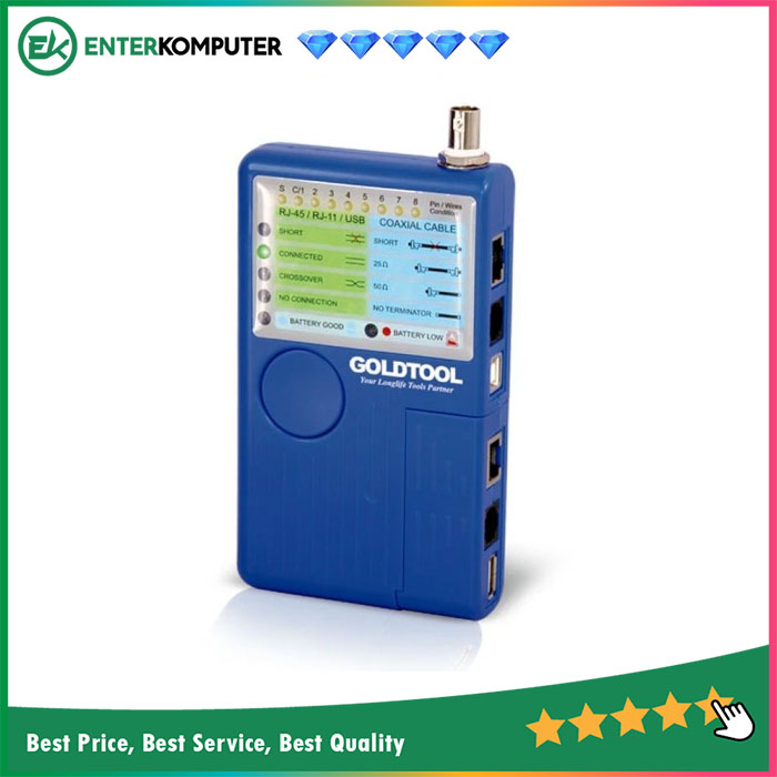 Goldtool Cable Tester RJ45 & RJ11, USB, BNC (TCT-180) | Shopee Philippines