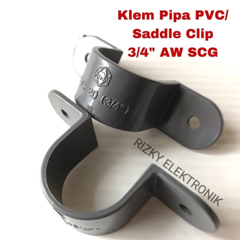 Omega 3/4" 3/4 inch Saddle Clip PVC SCG Hose Clamp | Shopee Philippines