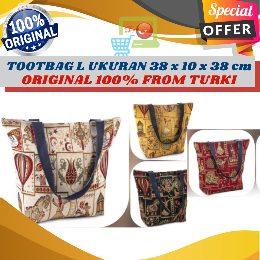 100% Original Turkish L TOTE BAG | Tas TOOTBAG ORIGINAL FROM Turkey ...