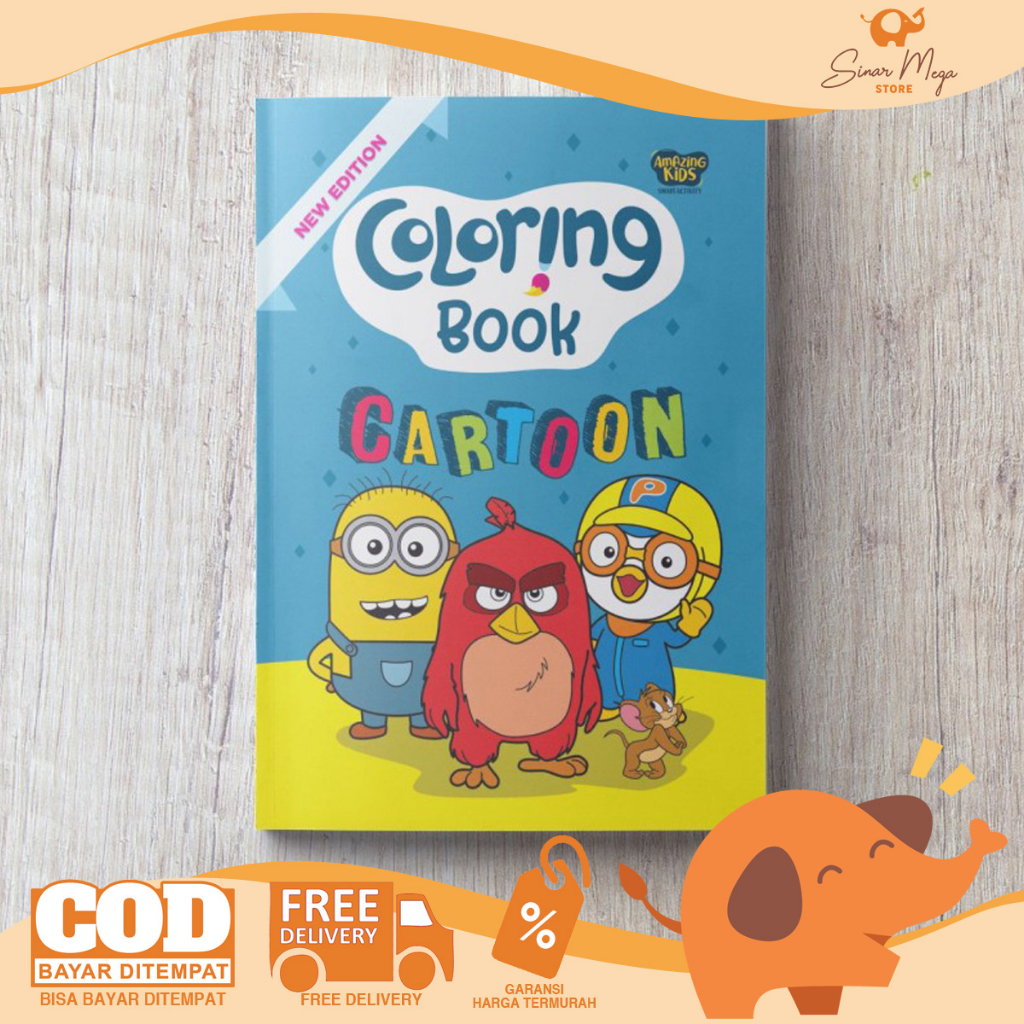 AMAZING Coloring Book Cartoon (New Edition) / Coloring Practice Book ...