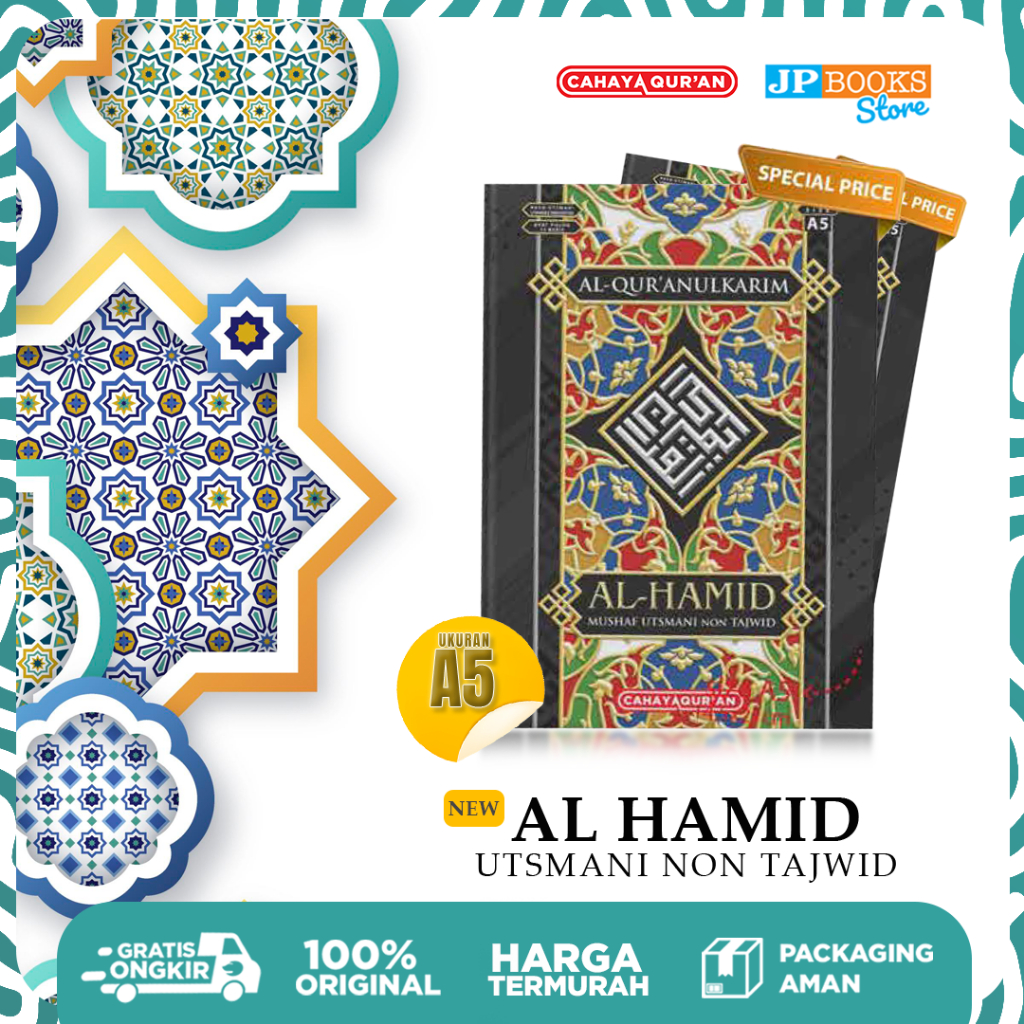 Cahaya Quran - Al Quran New Al Hamid Ottoman Non Tajwid Striped Khot ...