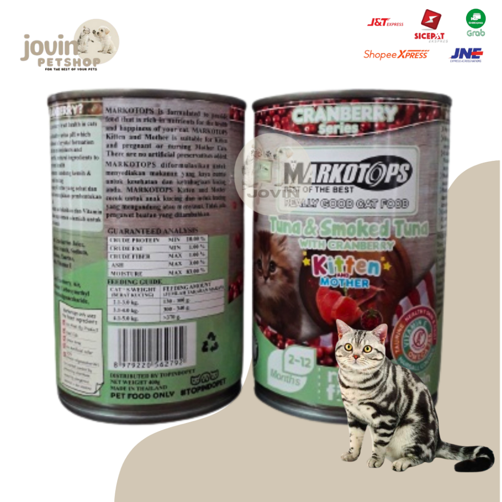 Markotops Kitten Tuna Smoked Wetfood Cat Food 400gr | Shopee Philippines