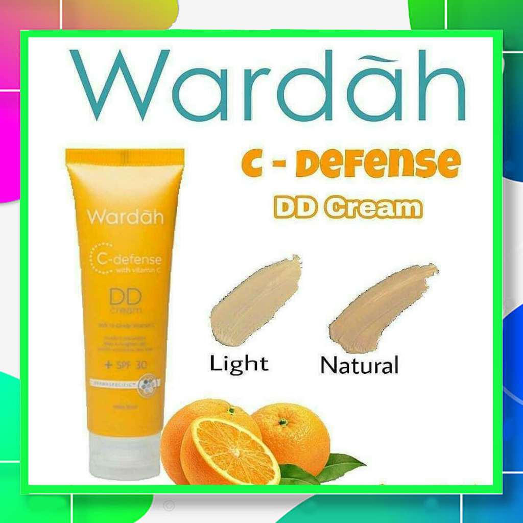 Wardah C-Defense DD Cream 20ml/SPF 30 | Wardah Moisturizer/Foundation ...