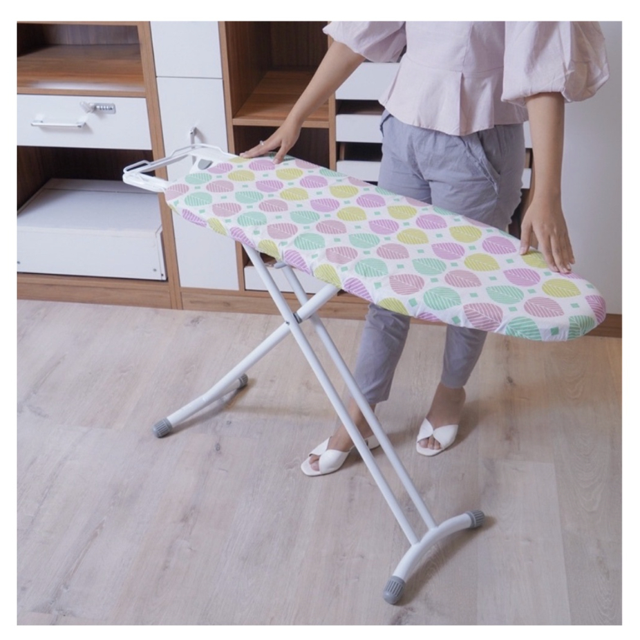 GB - ADUSTABLE FOLDING STANDING IRONING TABLE - CLOTHES IRONING PLACE ...