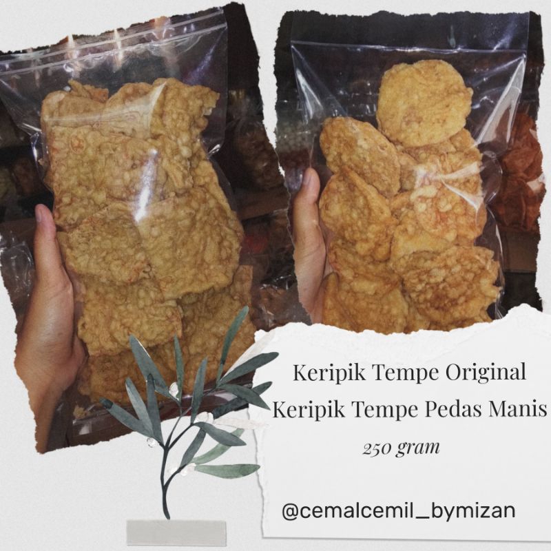 Original Bandung Tempeh Chips & Sweet Spicy || 250 Gram | Shopee ...