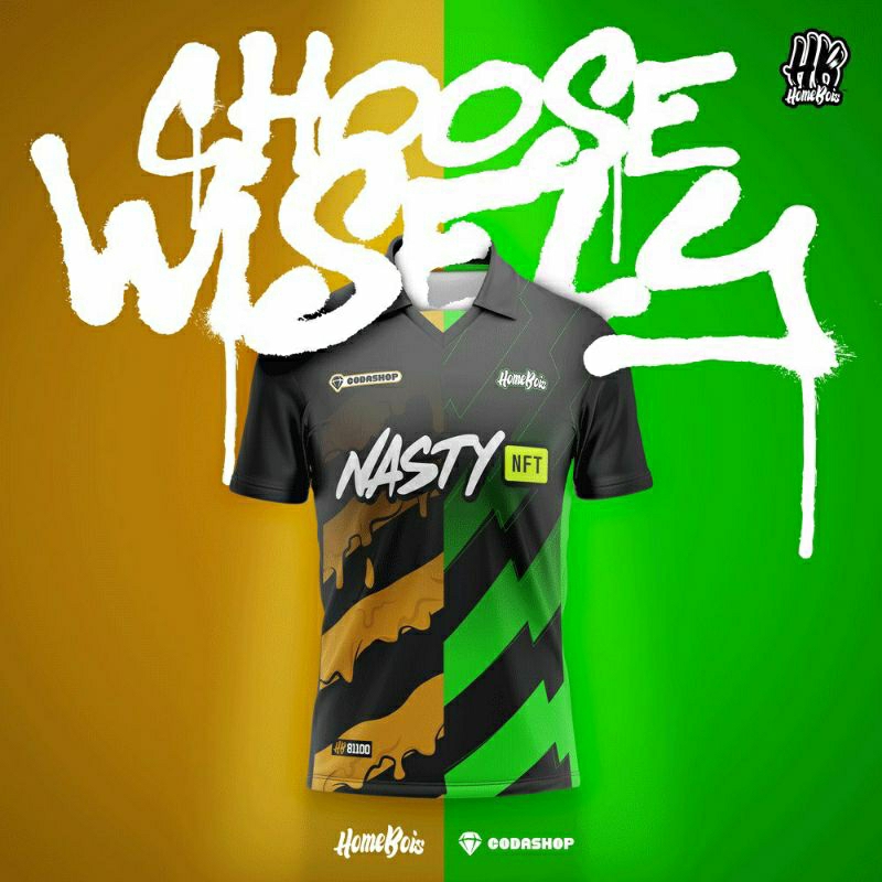 Homebois X NASTY NFT 2023 Jersey T-Shirt (FREE NICKNAME) | Shopee ...