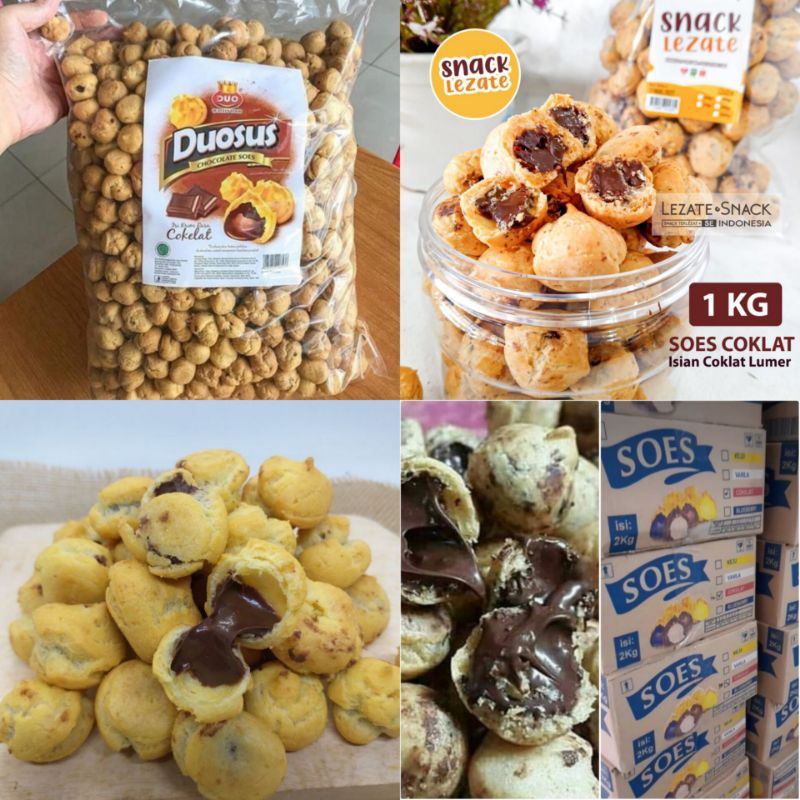 (2 Kg packaging) Duosos Dry Chocolate Soes Packed in 2 Kg Boxes Taste ...