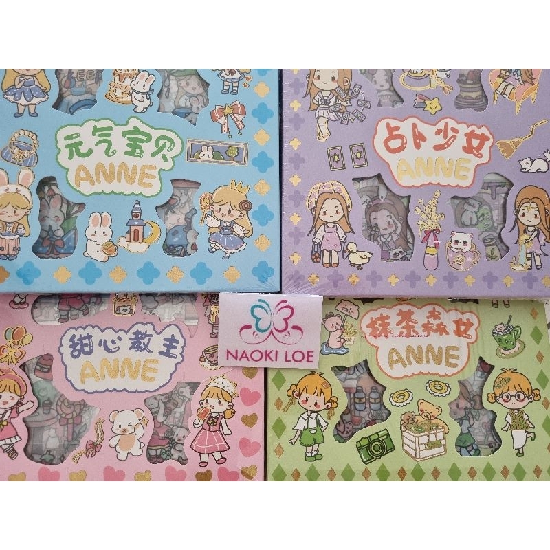STICKER MIX 4 colors MOMO ANNE DKK 100lbr | Shopee Philippines
