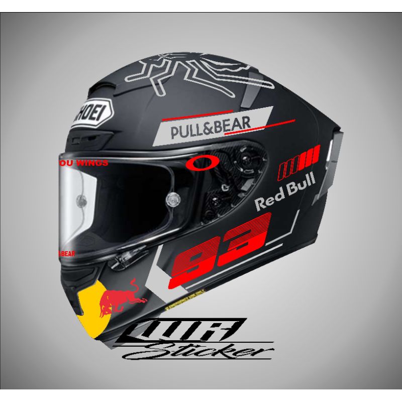 Marquez ant full face helmet sticker | Shopee Philippines