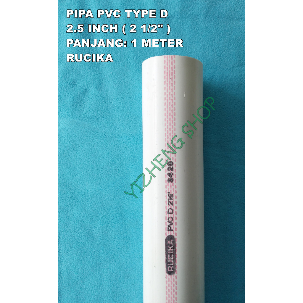 PVC PIPE 2 1/2 INCH TYPE D LENGTH 1 METER RUCIKA WHITE | Shopee Philippines