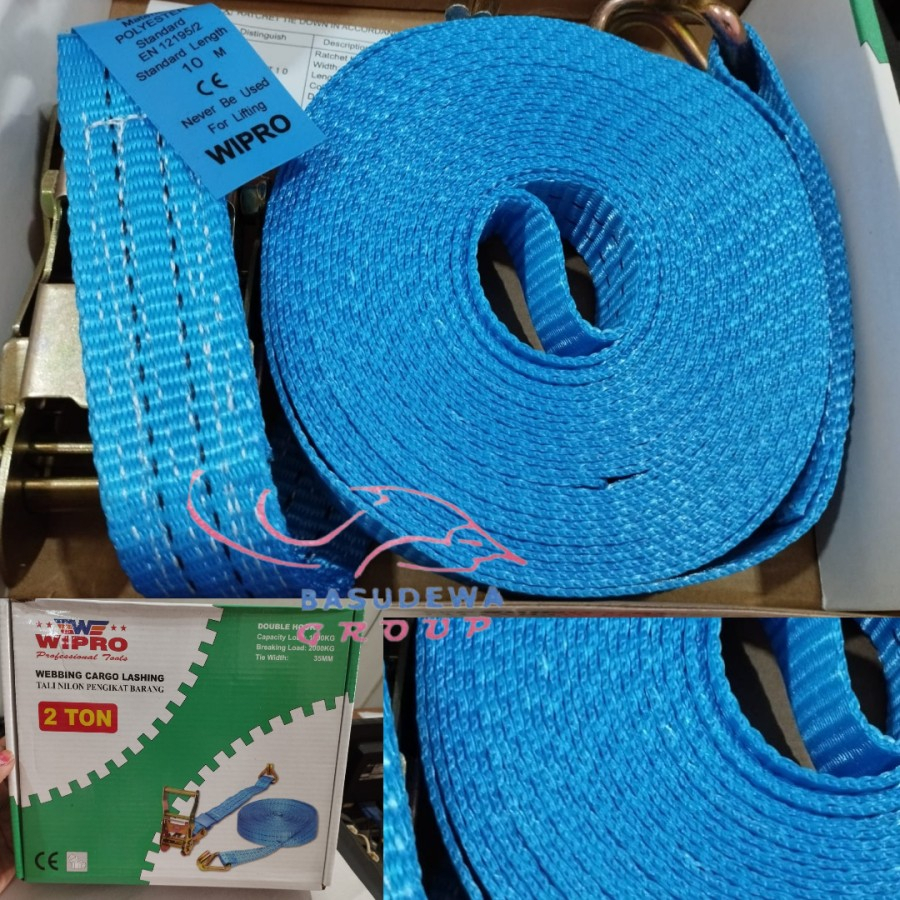 Best Selling!! WEBBING CARGO LASHING 2ton x 10meter WCL2T10 | Shopee ...