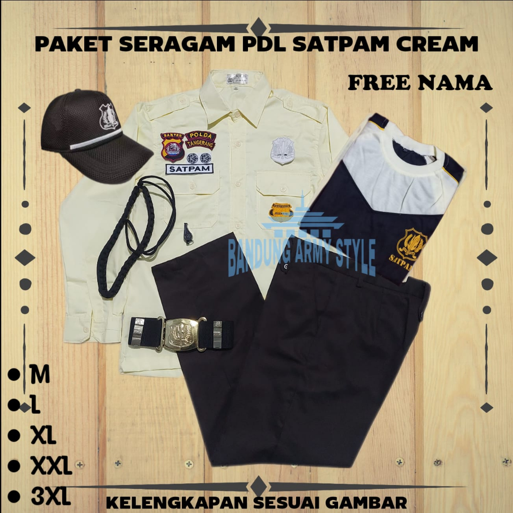 New PDL SECURITY SATPAM UNIFORM PDH PSH FIELD OFFICE WORK SECURITY ...