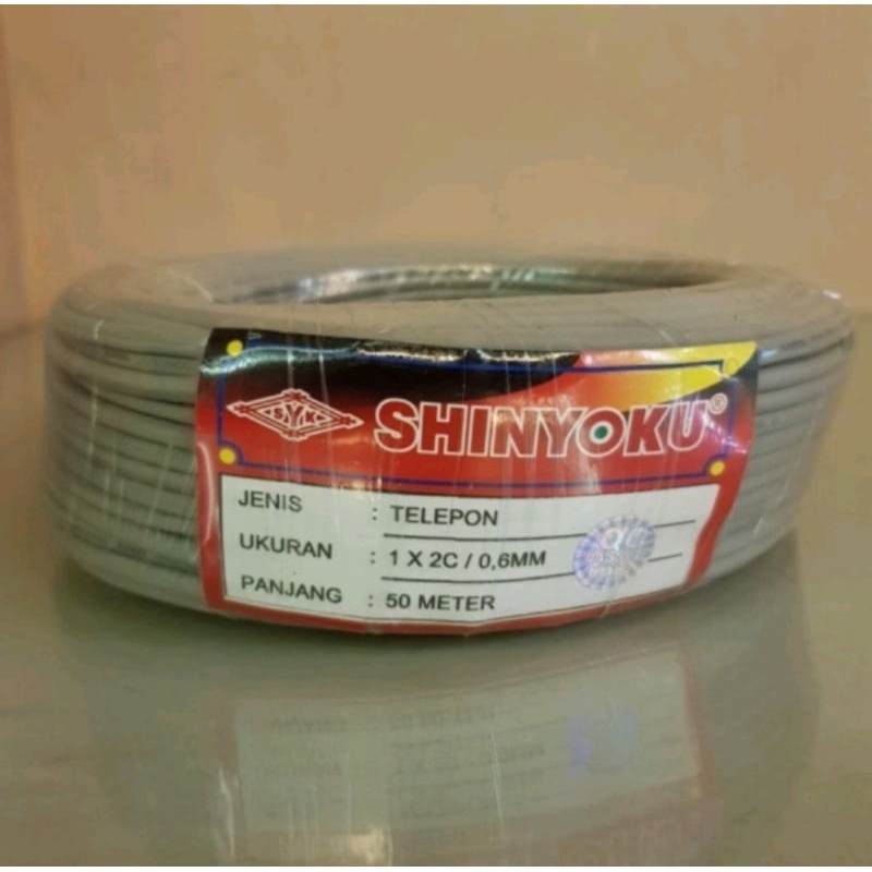 Shinyoku Telephone Cable 50 Meters 2C / Swallow Installation Cable 50 M ...