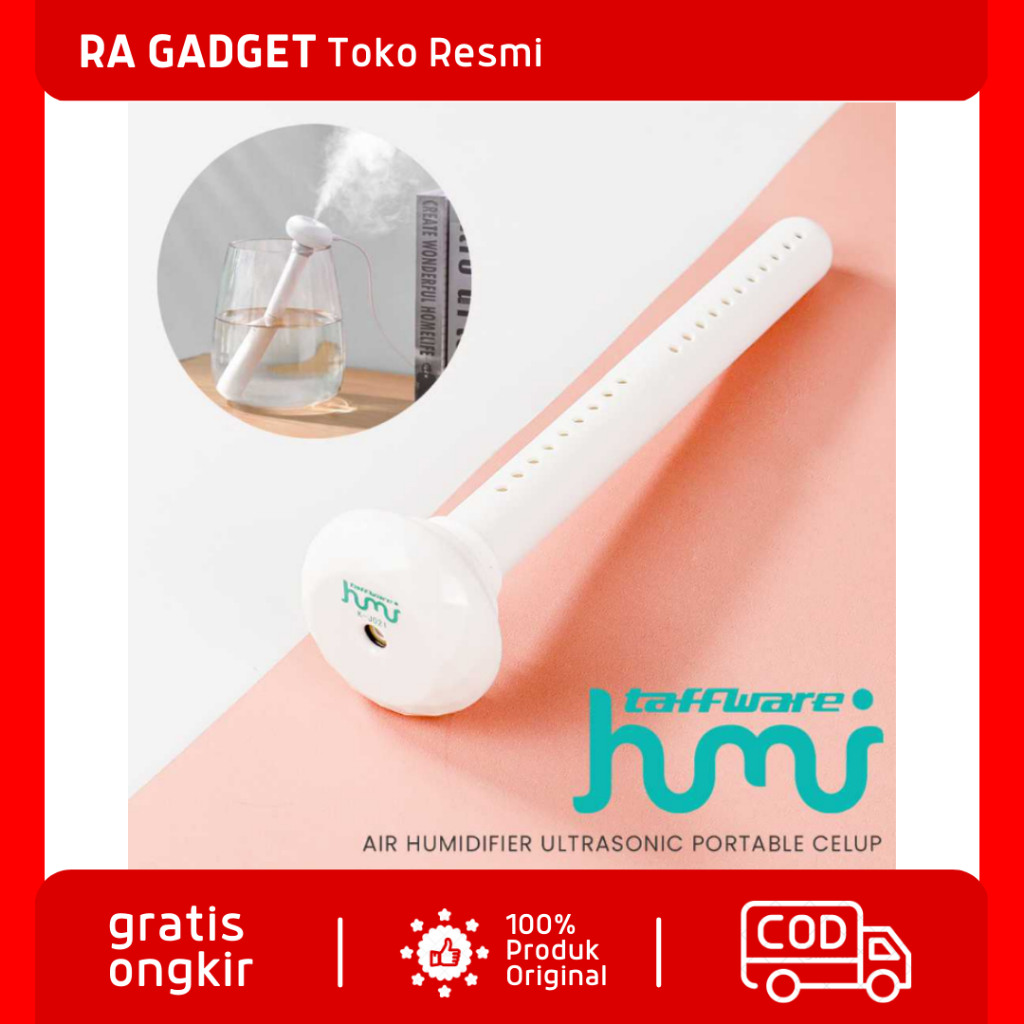 Humi Air Humidifier Ultrasonic Portable Dip 300 Ml / Ultrasonic Air Humidifier Diffuser Disfuser ...