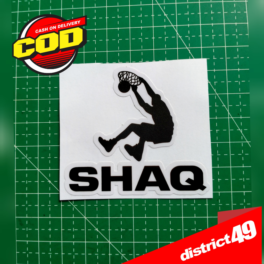 Shaq Print Cut Sticker Glossy Lamination thick waterproof material for ...