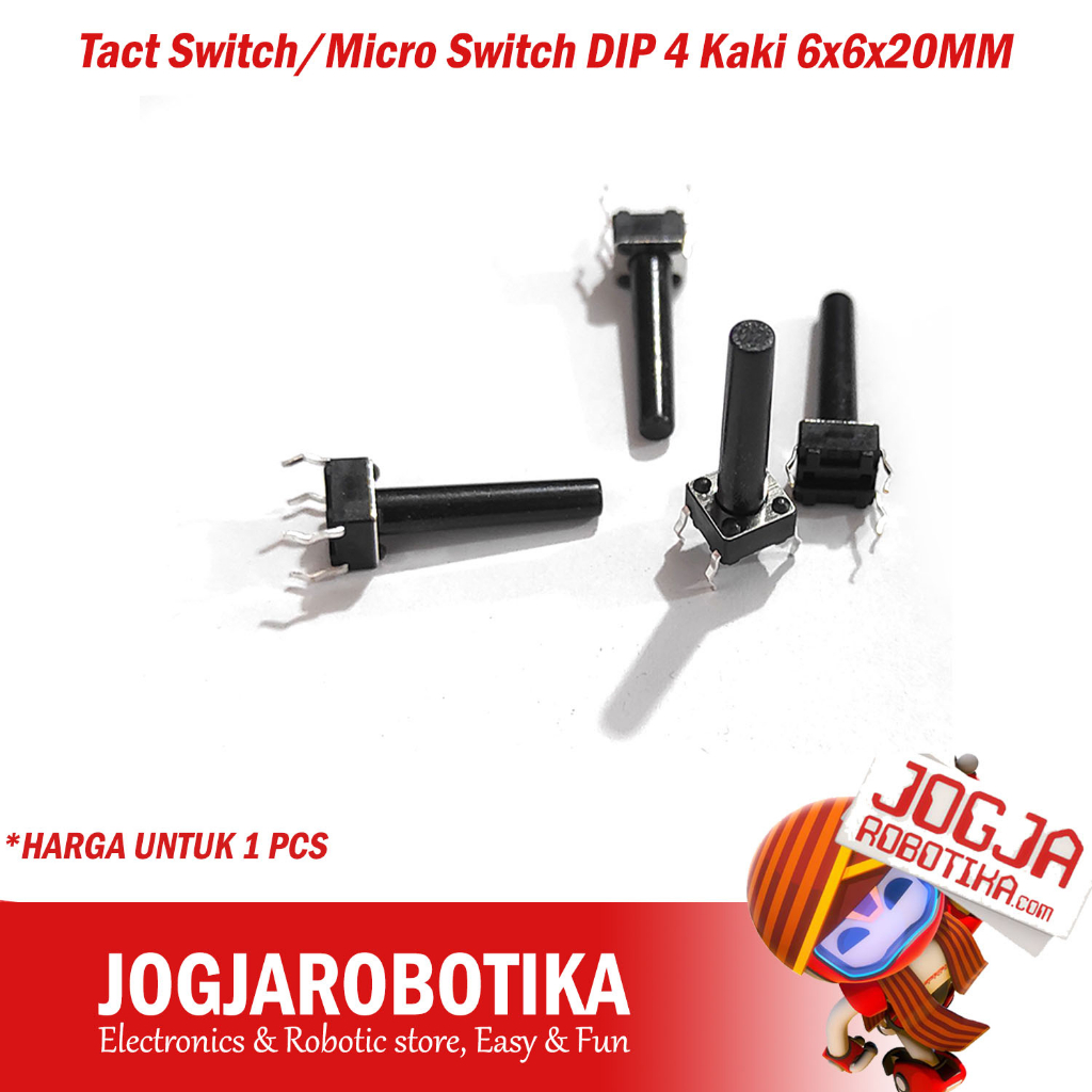Tact Switch Micro Switch DIP 4 Feet 6x6x20MM | Shopee Philippines