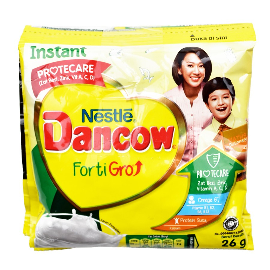 Dancow Milk Powder Sachet 26gr Plain Instant | Shopee Philippines