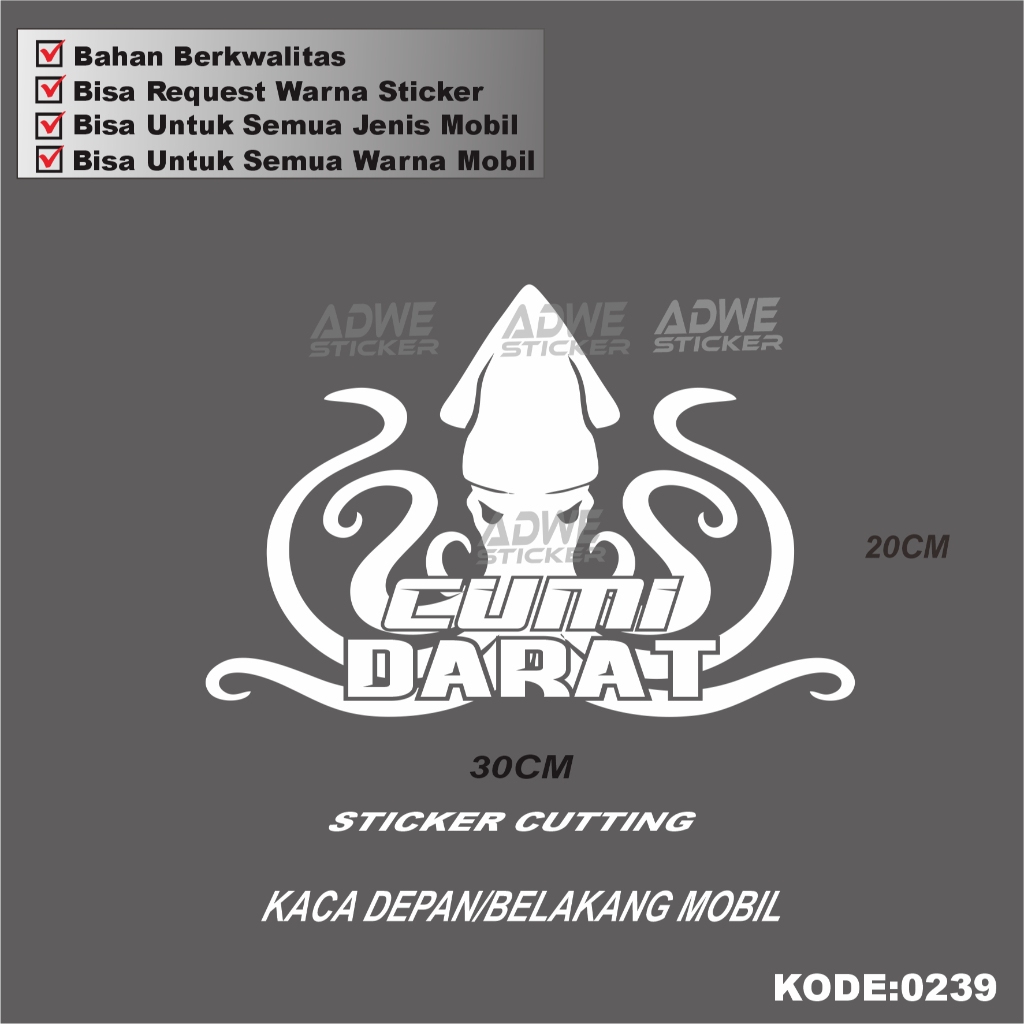 The Newest varian2 Land Squid Car sticker cutting sticker Glass Car ...