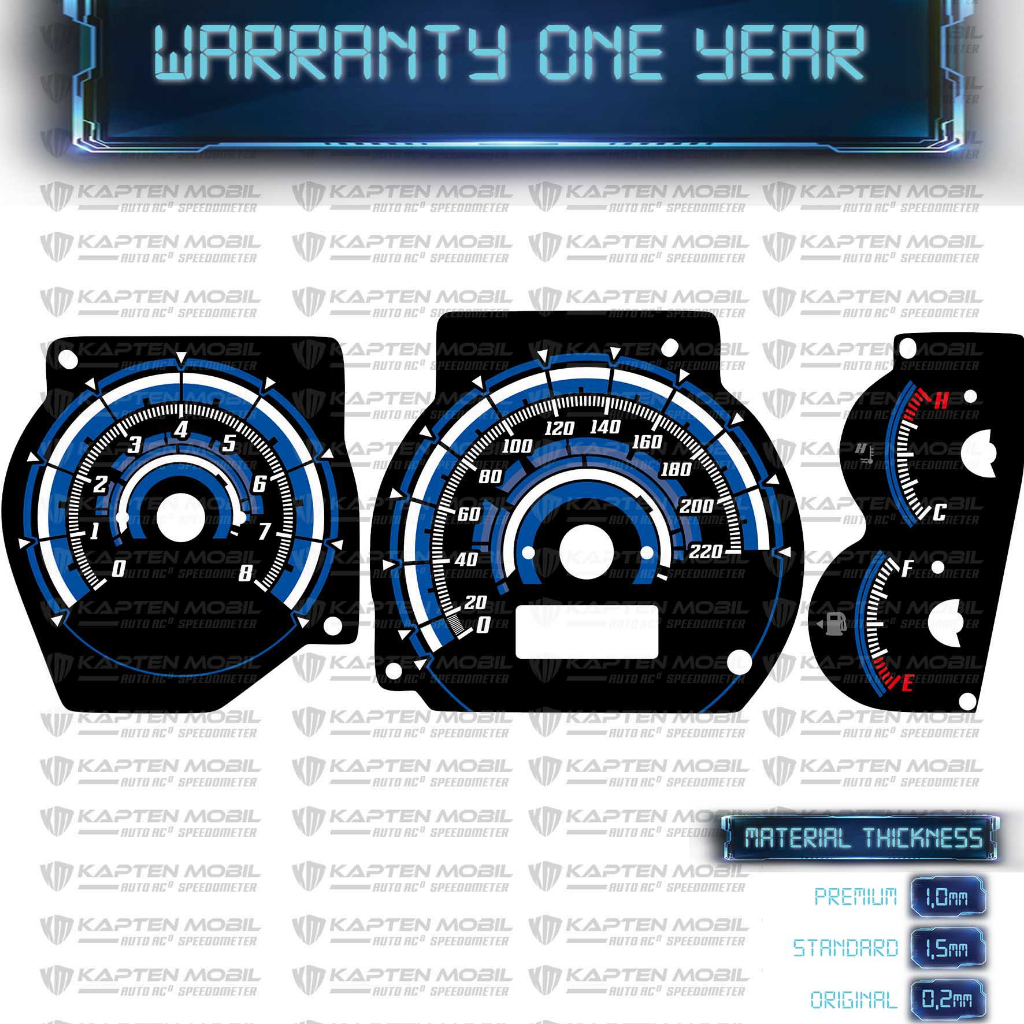 Custom Lancer Evo Magician Blue Car Speedometer Panel | Shopee Philippines