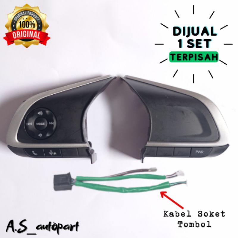 TOMBOL All New Avanza Xenia 1.5cc Steering Wheel Audio Button 2022-2023 ...
