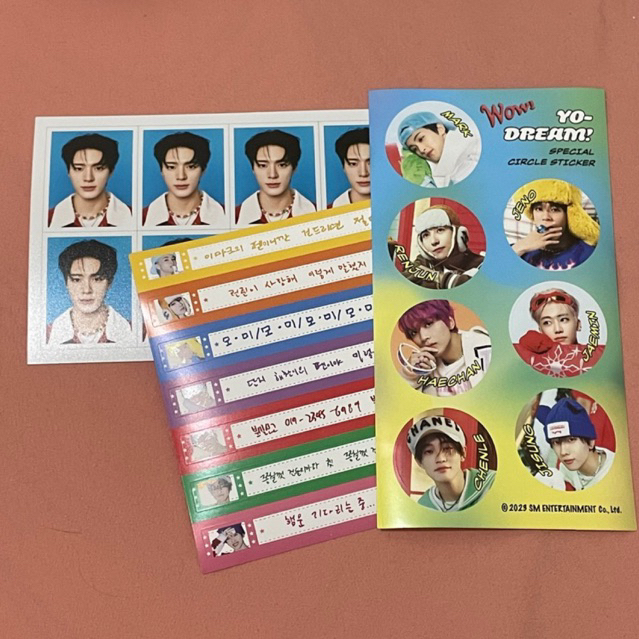 Magazine candy id photo jeno circle sticker pen sticker | Shopee ...