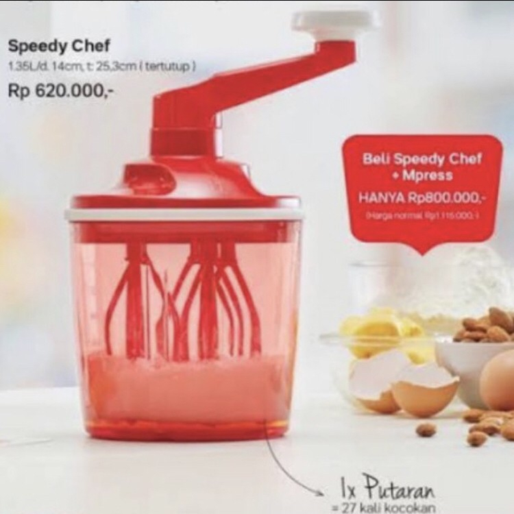 Speedy Chef Tupperware Mixer Practical Manual Blender | Shopee Philippines